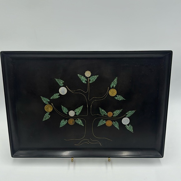 Couroc | Accents | Vintage Midcentury Couroc Of Monterey Coin Tree Of ...